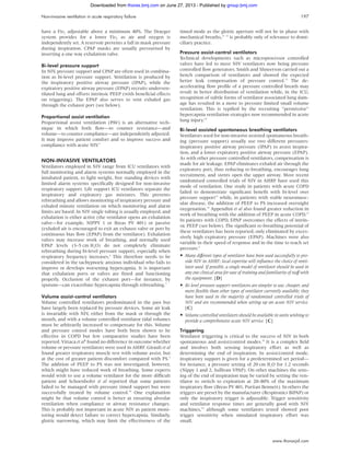 Non invasive ventilation in acute respiratory failure | PDF