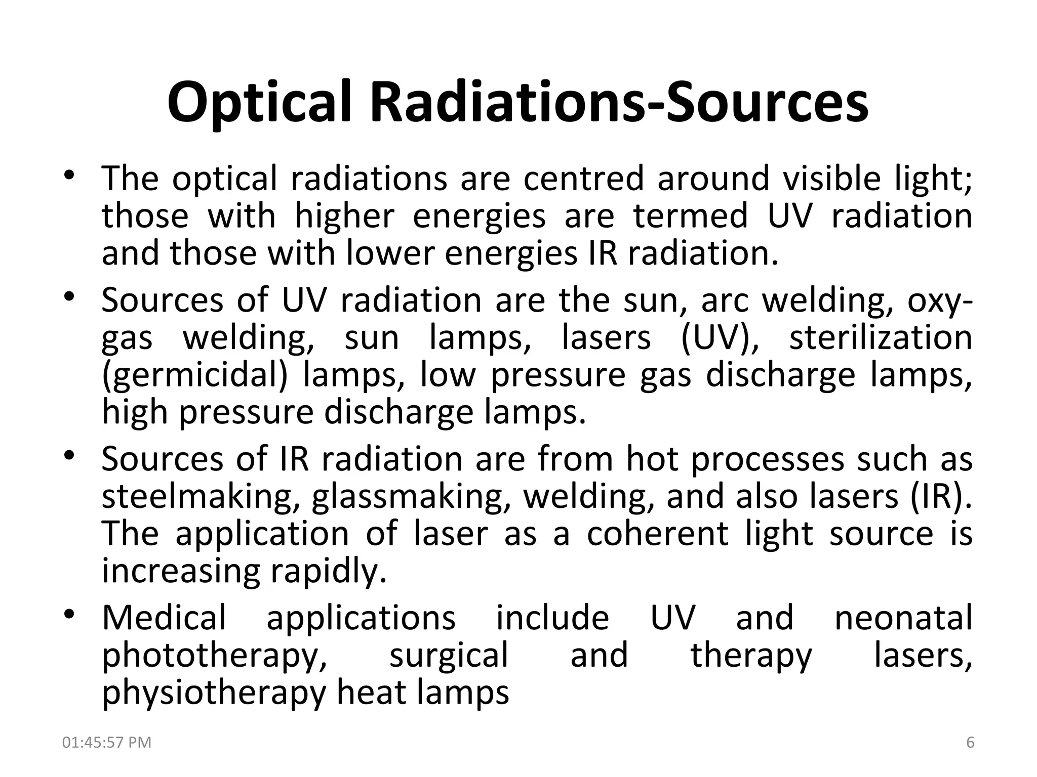Non ionising radiation | PPT