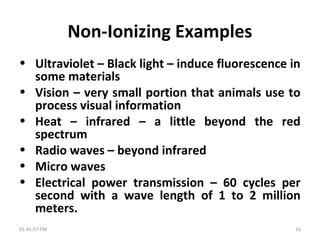 Non ionising radiation | PPT | Science