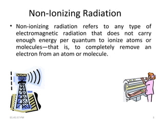 Non ionising radiation | PPT
