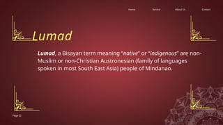 NON-ISLAMIC MUSIC Subanen-Lumad of Zamboanga.pptx