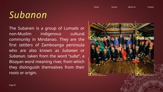 NON-ISLAMIC MUSIC Subanen-Lumad of Zamboanga.pptx