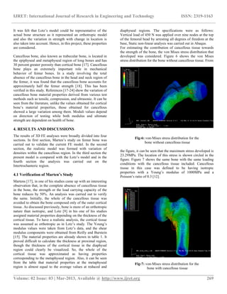 Non linear 3 d finite element analysis of the femur bone | PDF