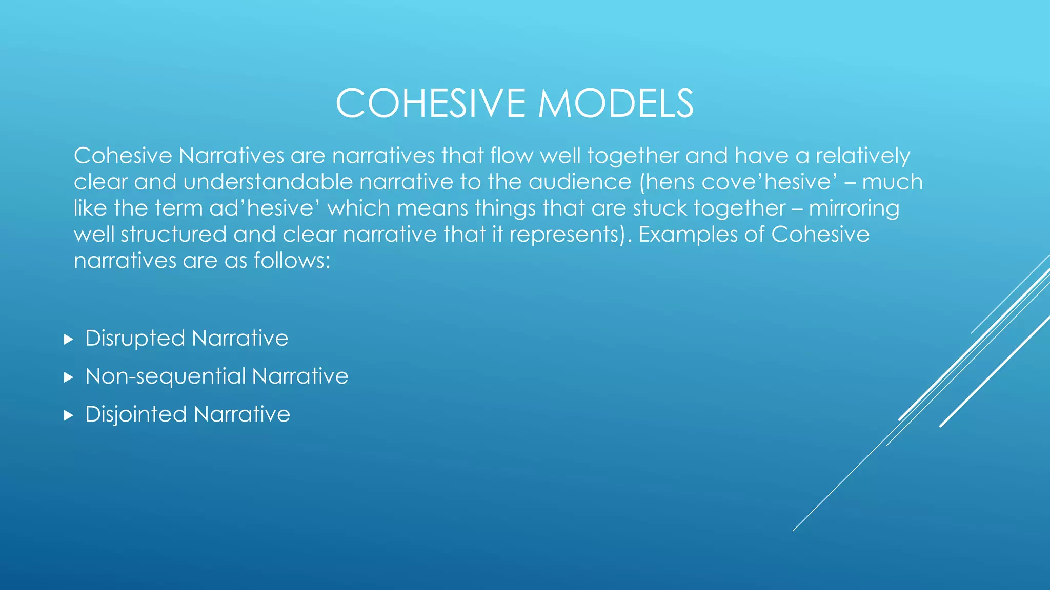 Non linear narratives | PPTX