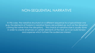 Non linear narratives | PPTX