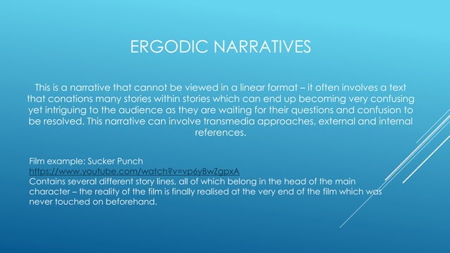 Non linear narratives | PPT