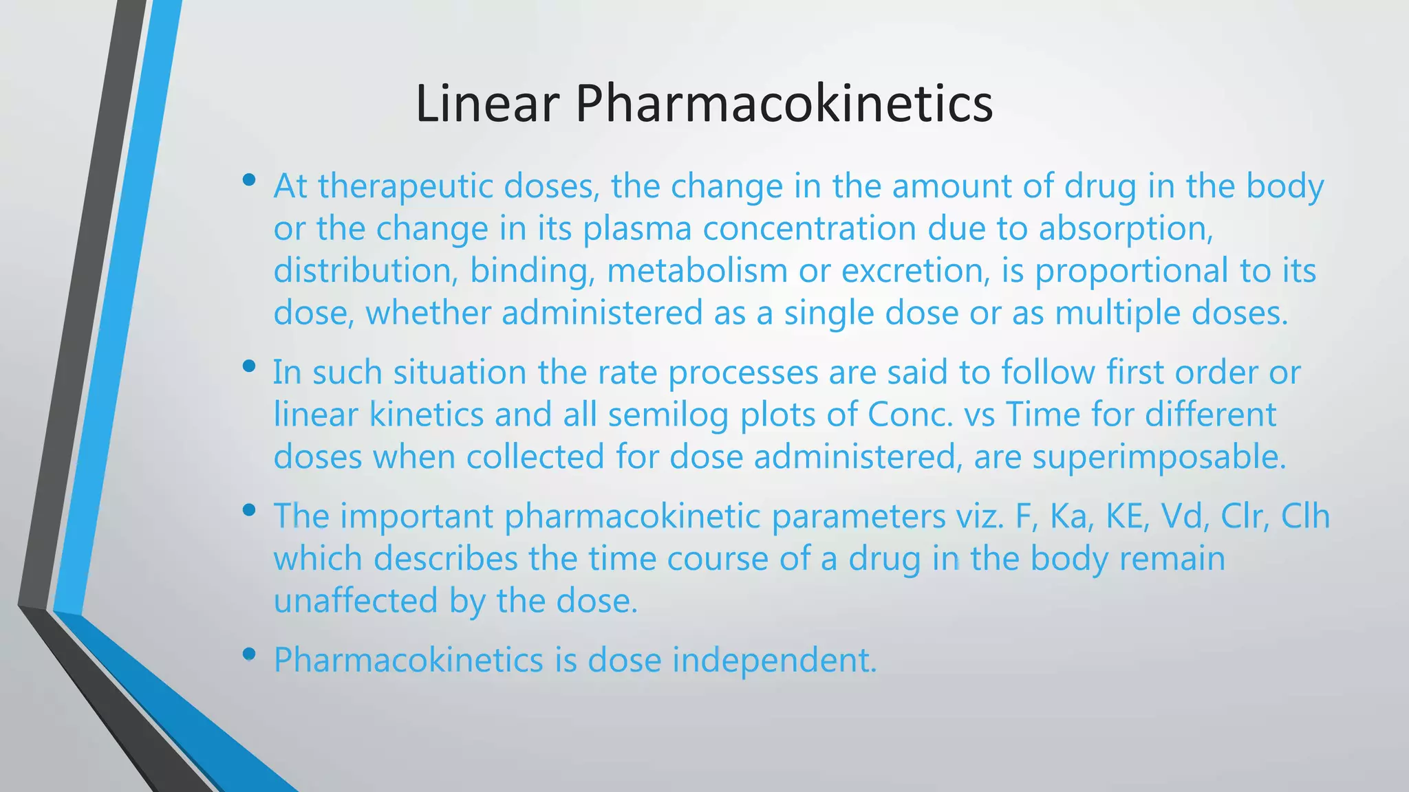 Non linear pharmacokinetics | PPTX