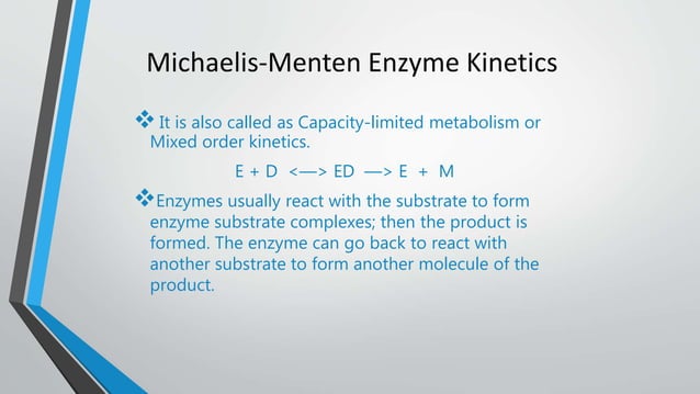 Non linear pharmacokinetics | PPTX | Chemistry | Science