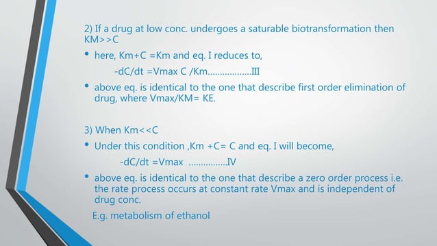 Non linear pharmacokinetics | PPTX | Chemistry | Science
