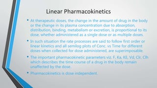 Non linear pharmacokinetics | PPTX