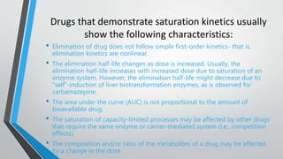 Non linear pharmacokinetics | PPTX