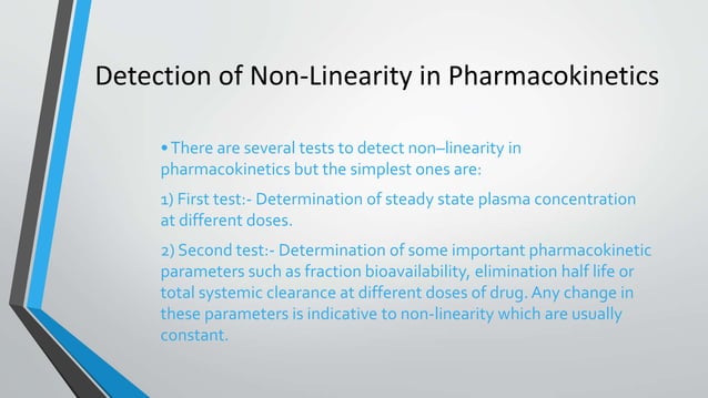 Non linear pharmacokinetics | PPTX | Chemistry | Science