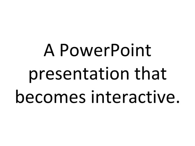 Non-linear PowerPoint Tutorial | PPT