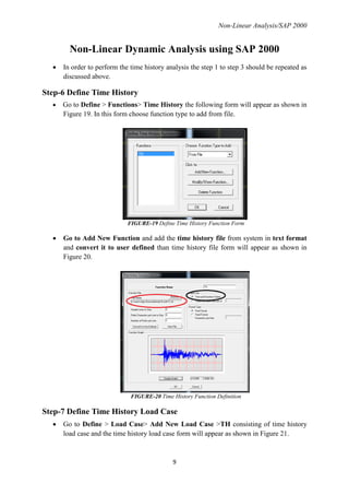 Non linear sttic analysis sap2000 | PDF