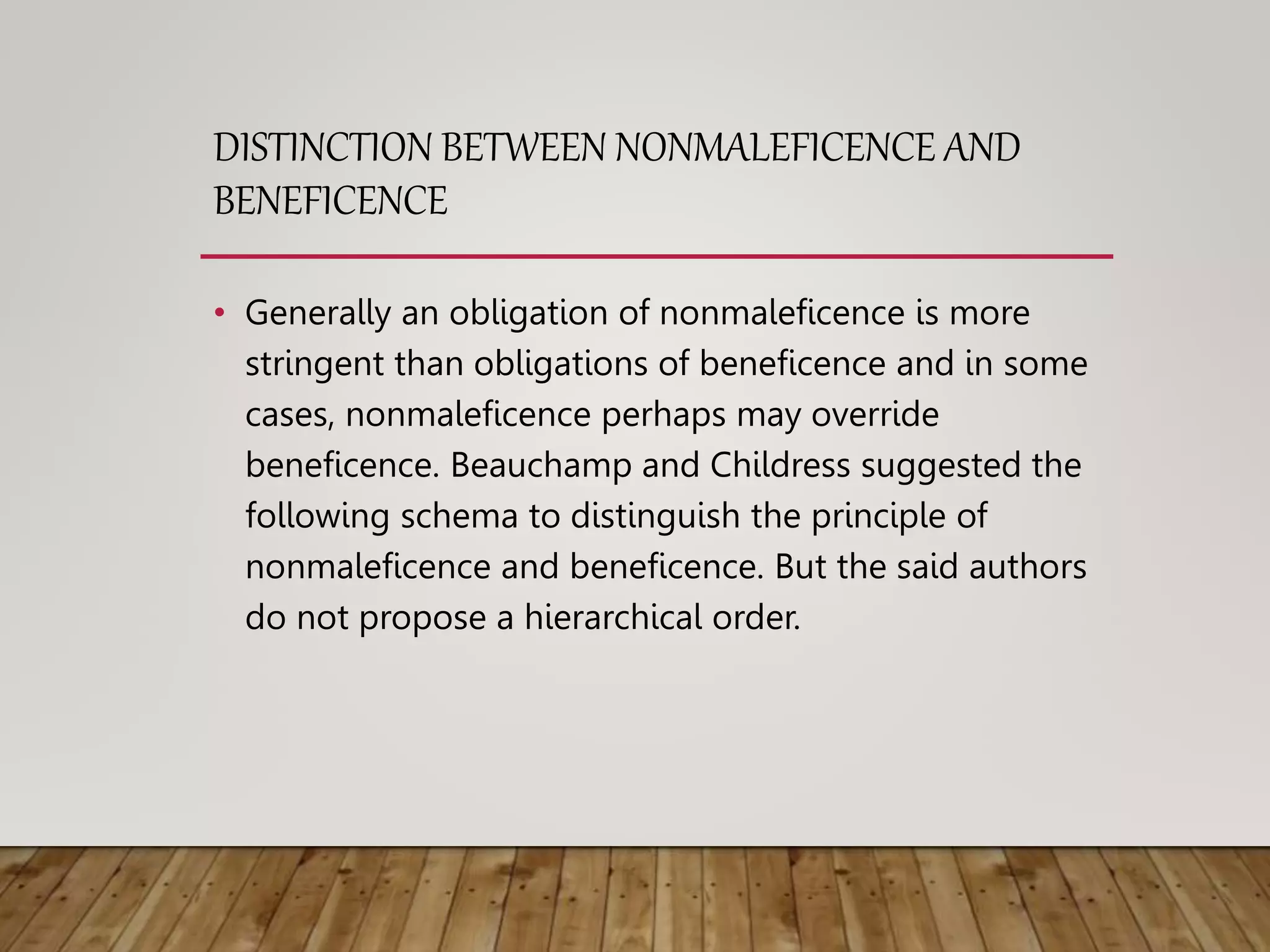 NON-MALEFICENCE.pptx | First Aid | Injuries