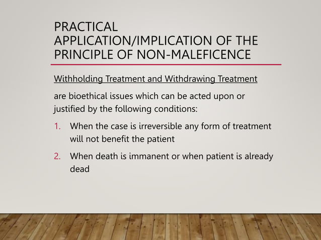 NON-MALEFICENCE.pptx | First Aid | Injuries