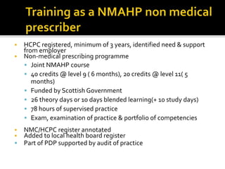 Non medical prescribing in multiple sclerosis: where does it fit into practice | PPTX