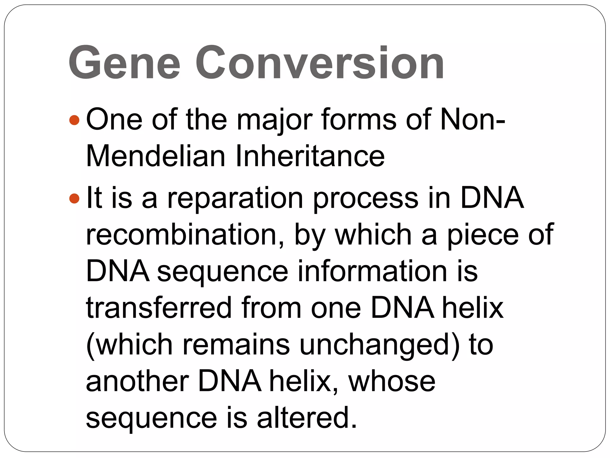 Non-Mendelian Inheritance | PPTX