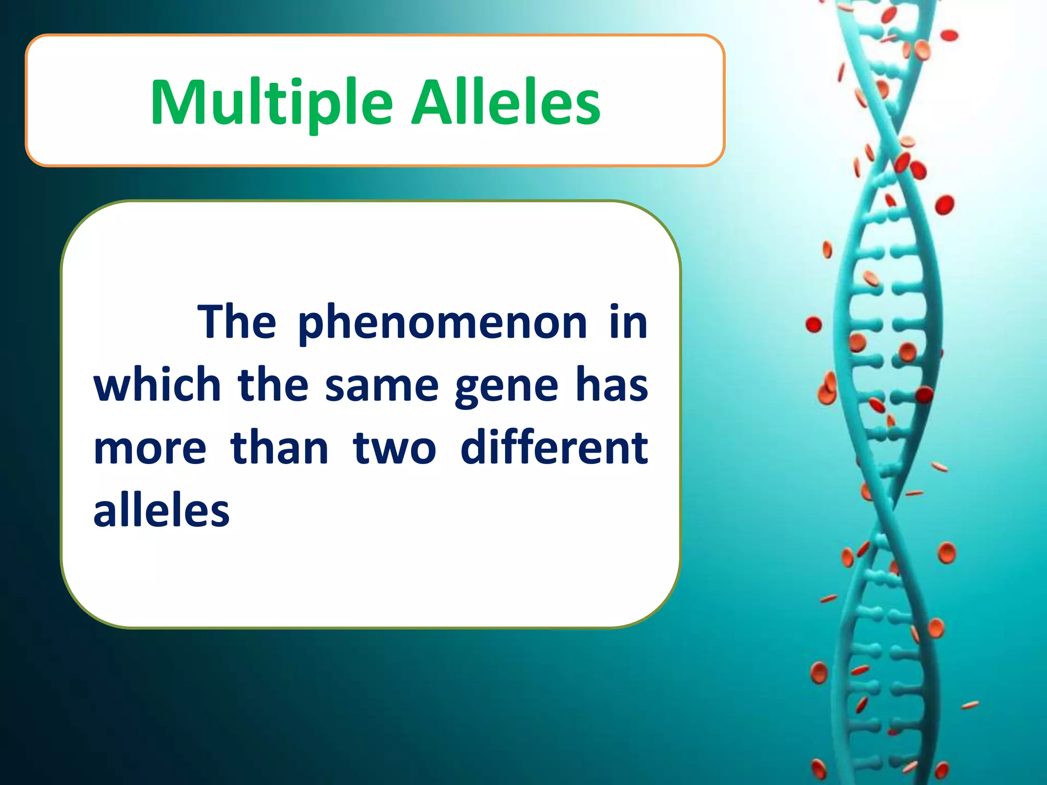 Non-Mendellian genetics | PPTX