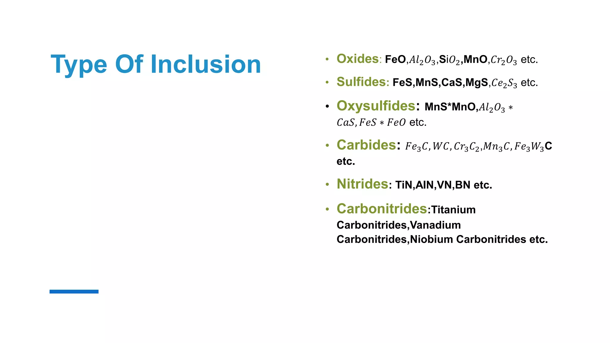 Non-metallic inclusion of finished products.pptx