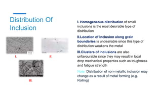 Non-metallic inclusion of finished products.pptx