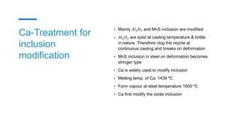 Non-metallic inclusion of finished products.pptx