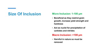 Non-metallic inclusion of finished products.pptx