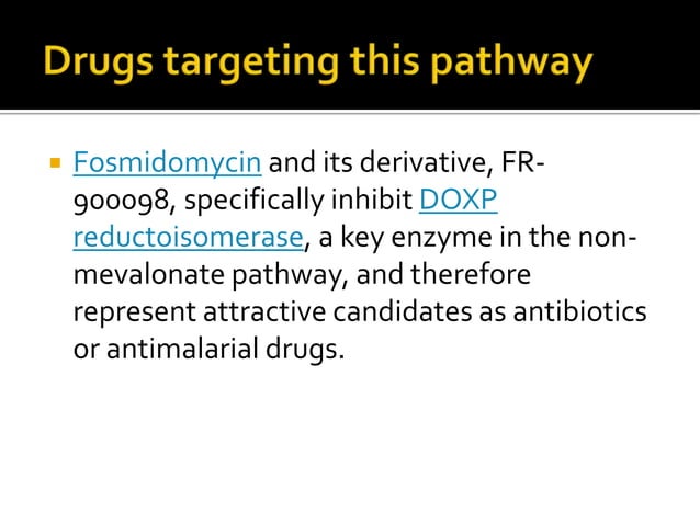 Non mevalonate pathway | PPTX