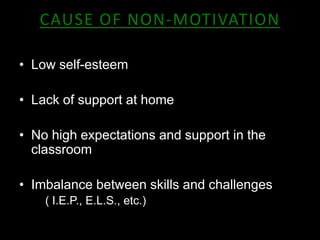 Non motivated student | PPTX