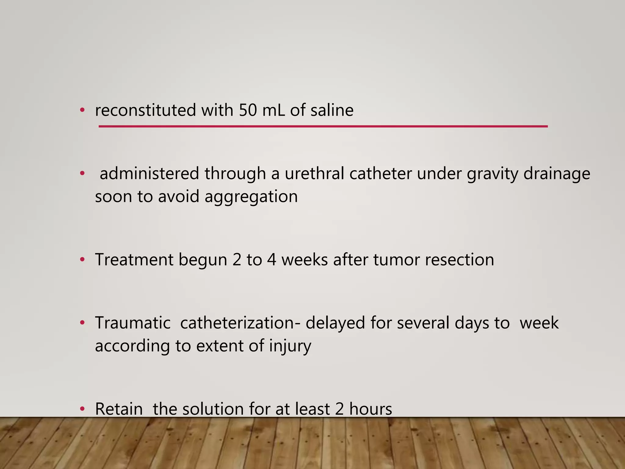 Non muscle invasive bladder cancer | PPTX