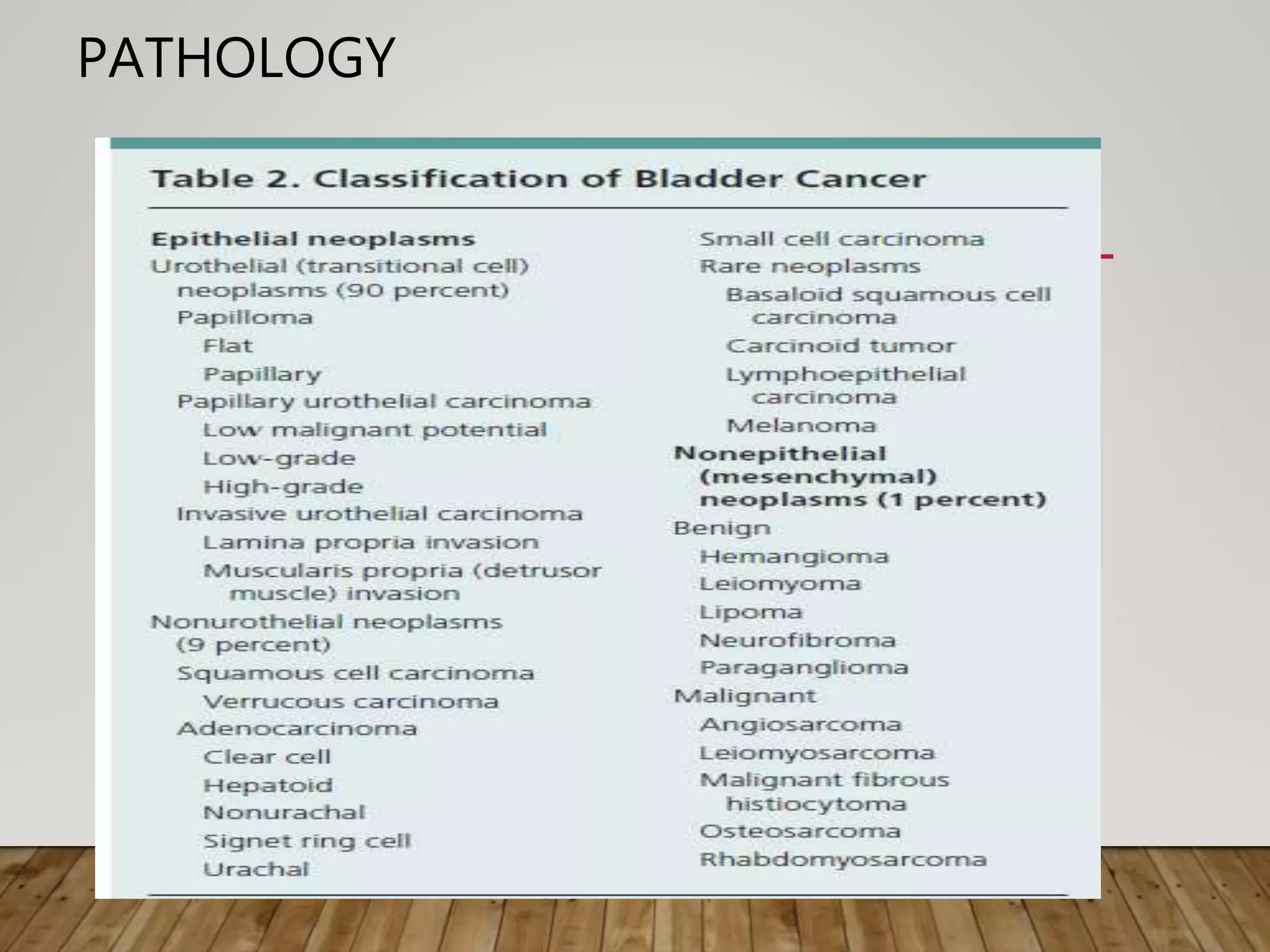 Non muscle invasive bladder cancer | PPTX