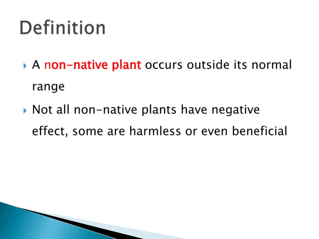 Non-Native Invasive Plants | PPT