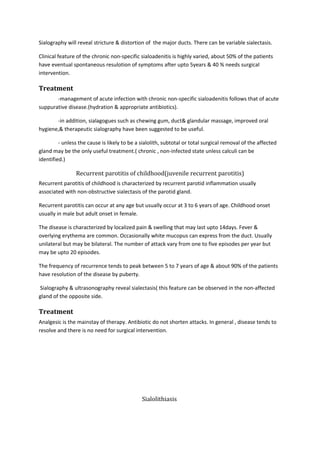 @ Non neoplasitc salivary gland diseases | DOC | Infectious Diseases ...