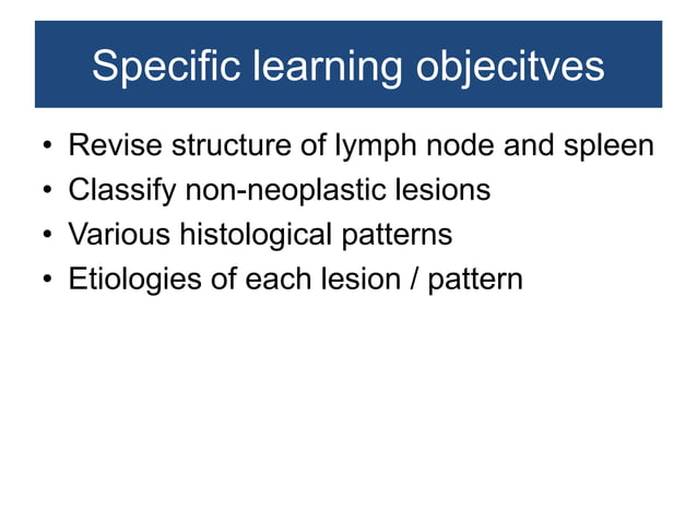 Non neoplastic lesions of lymph node | PPTX | Blood Disorders ...