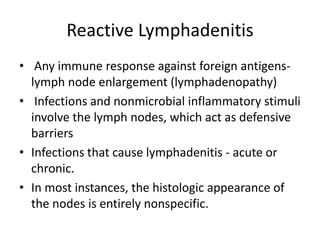 Non neoplastic ln revised | PPTX