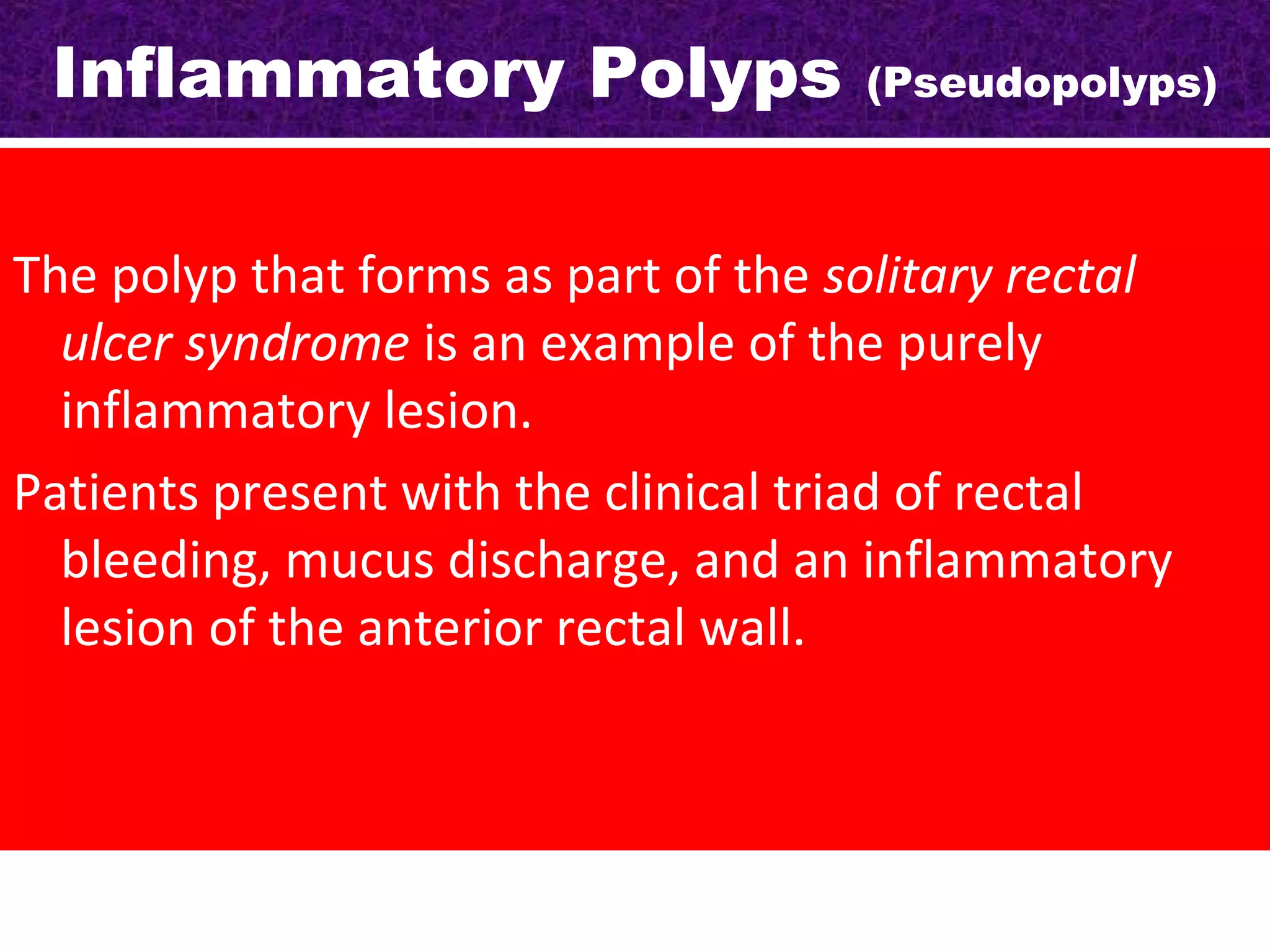 Non neoplasticColonic polyps | PPT