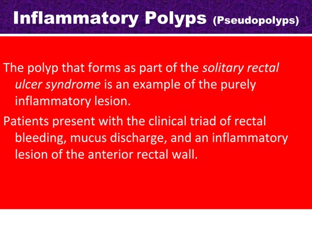 Non neoplasticColonic polyps | PPT | Digestive Disorders | Diseases and ...