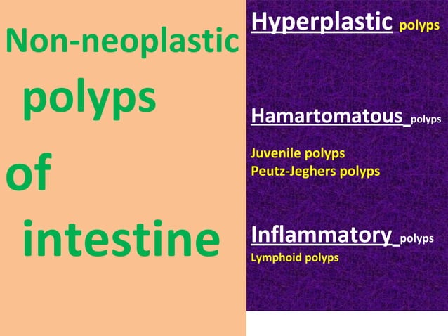 Non neoplasticColonic polyps | PPT | Digestive Disorders | Diseases and ...