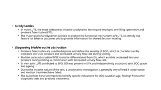 NON-NEUROGENIC MALE LUTS EAU Guidlines presentation | PPT
