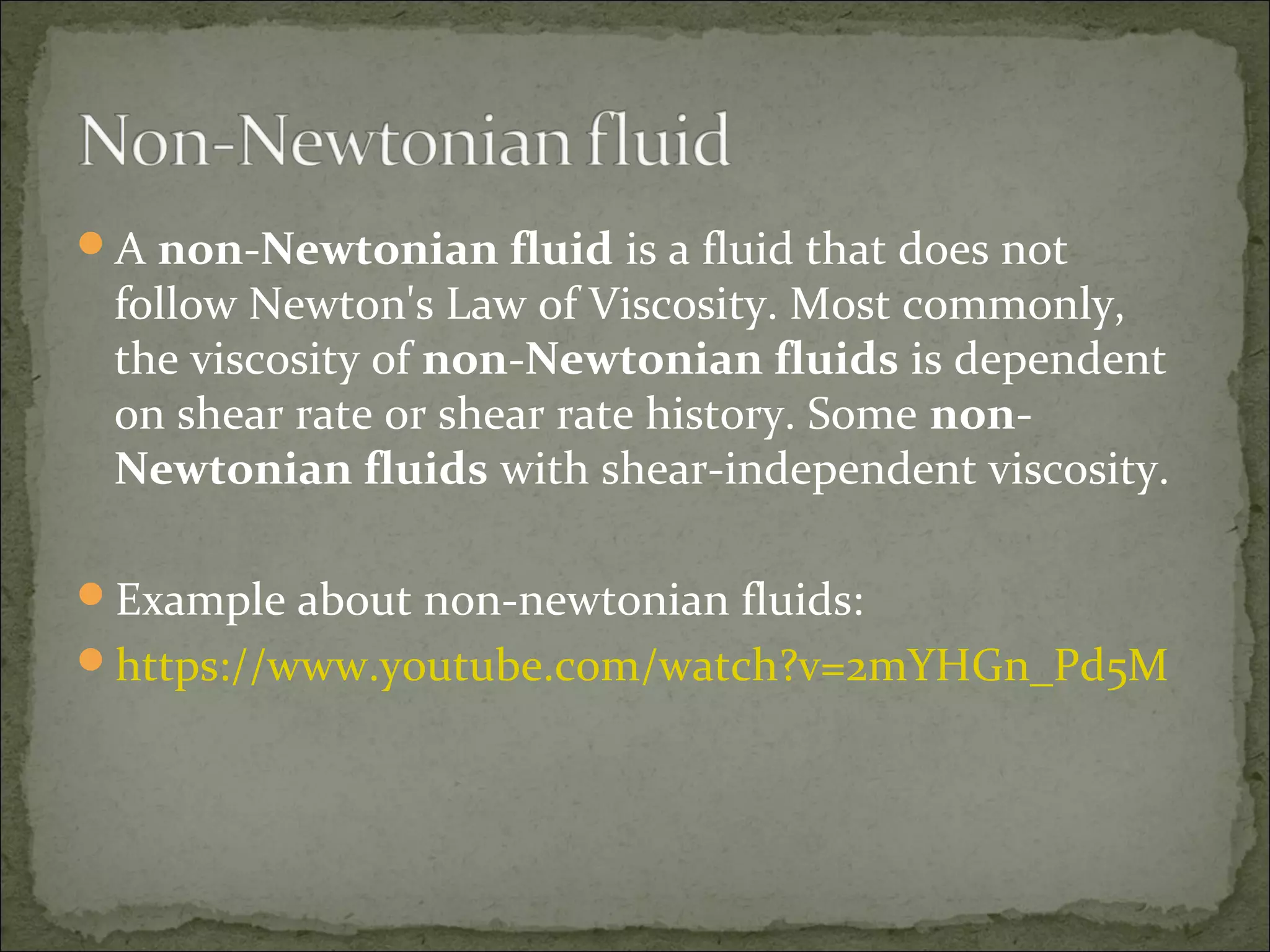 Non newtonian fluid | PPT