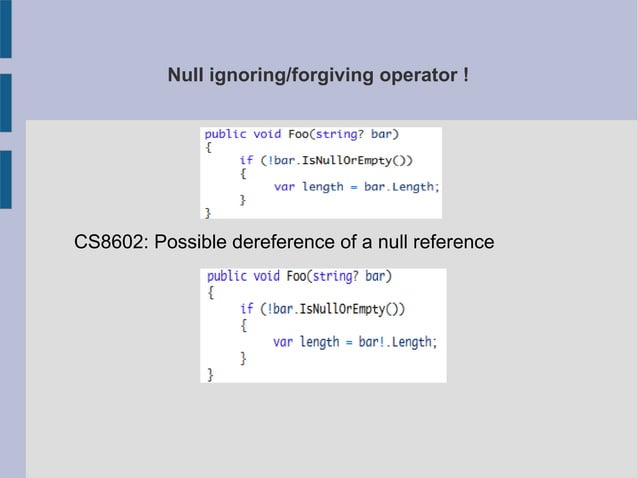 Non Nullable Reference Types In C8 Ppt
