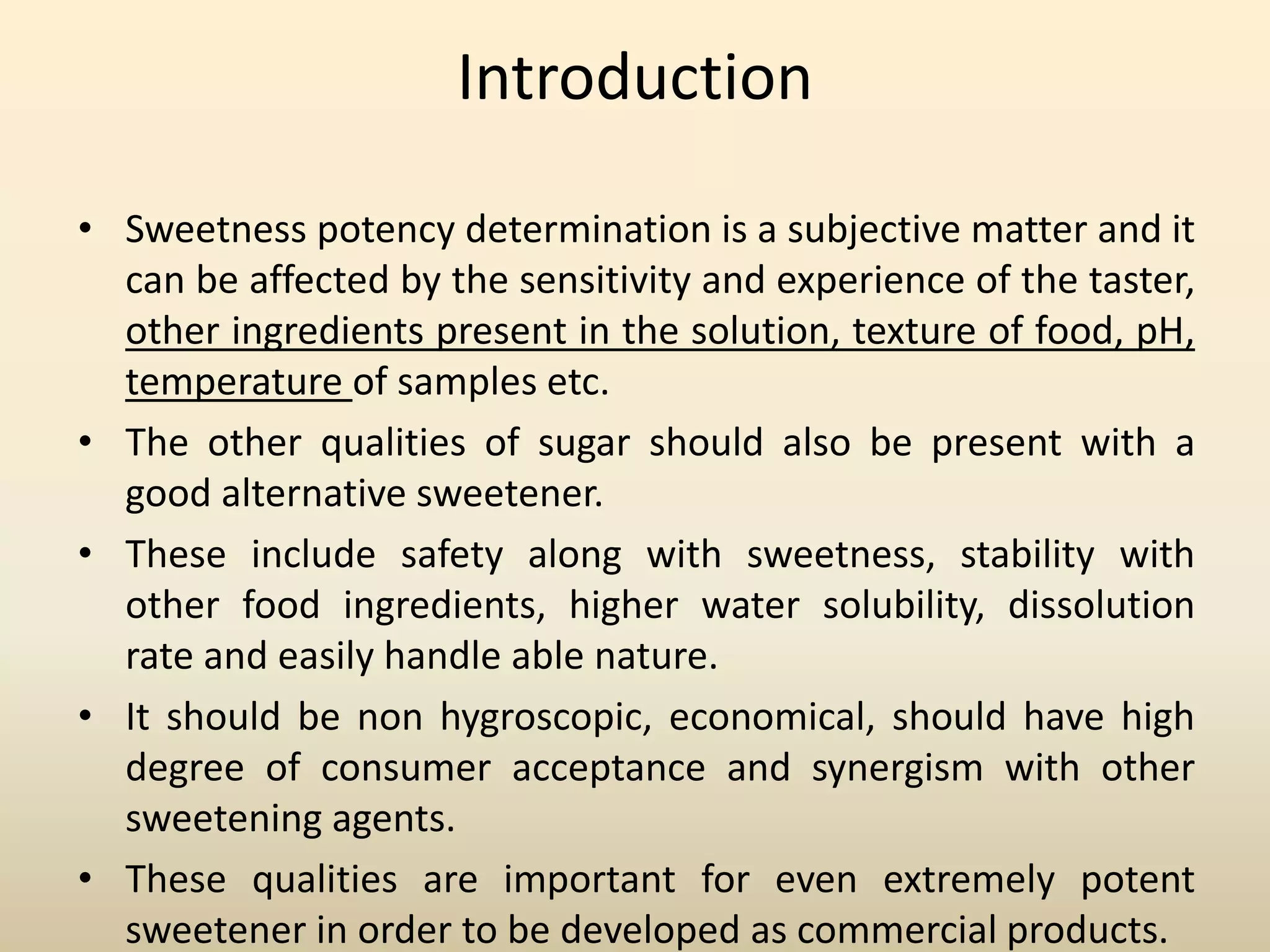 Non nutritive sweeteners | PPTX
