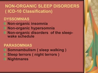 non-organic sleep disorder.ppt