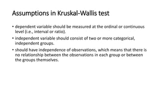 Kruskal Wallis Test in R | PPT