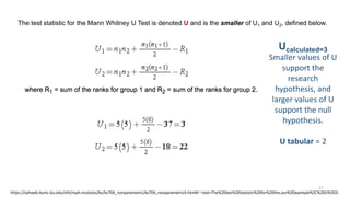 Non Parametric Tests | PPTX