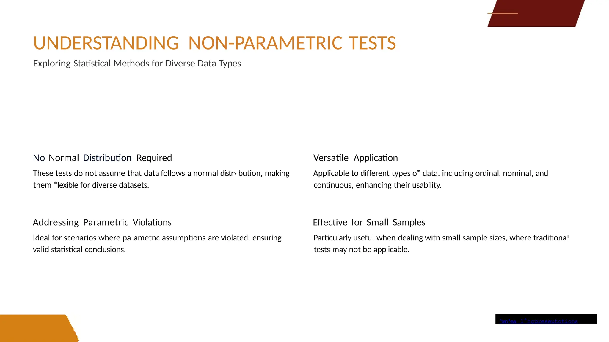Non-Parametric Tests and Examples for Hypothesis Testing.pptx