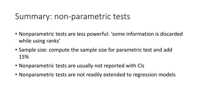 Non-parametric tests:correlation.pptx | Science