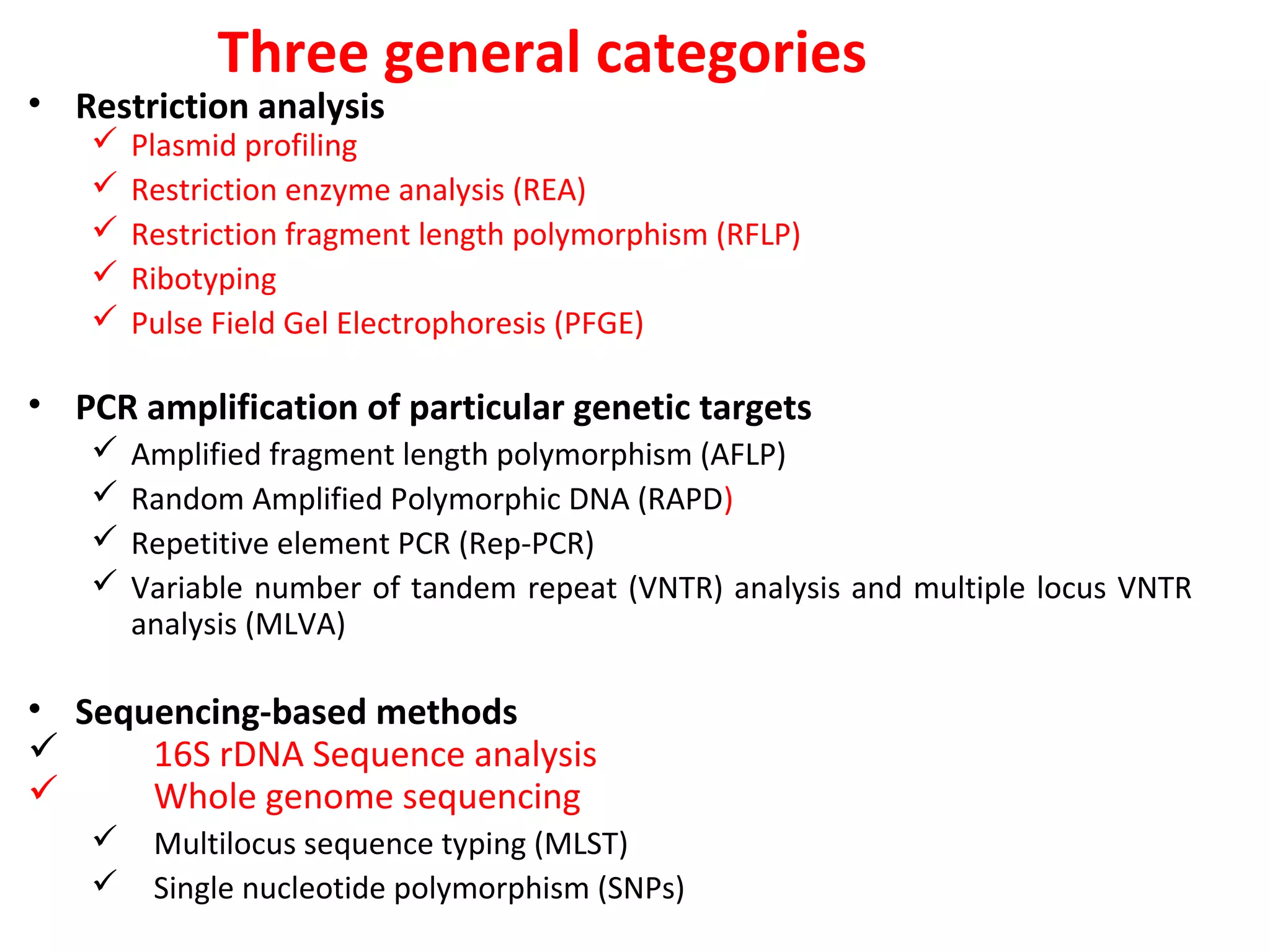 Non-PCR-based Molecular Methods | PPT