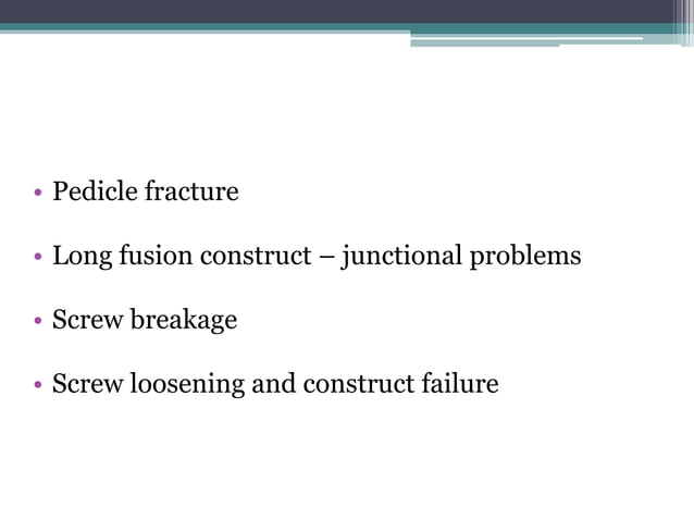 Non pedicular fixation techniques for the treatment of spine | PPT