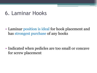 Non pedicular fixation techniques for the treatment of spine | PPTX